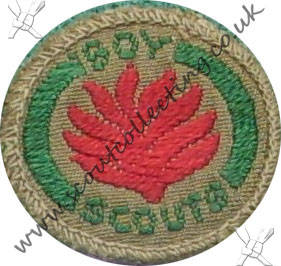 Firefighter Scout Badge Khaki Woven and Bound 1934 to 1967 | Collecting ...