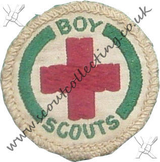 First Aid Fully Bound Senior Scout Badge 1947-1958 | Collecting Badges